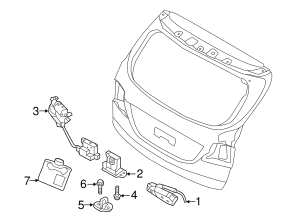 Genuine Trunk Lock Actuator Motor for 2013-2019 Hyundai | Part# 81230 ...