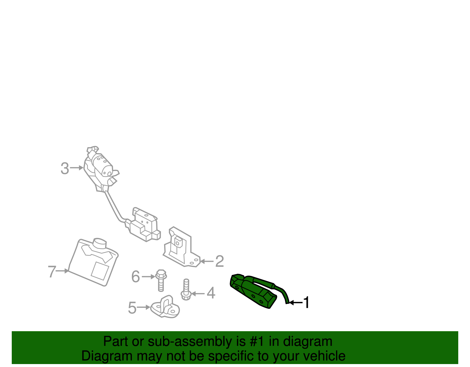 Genuine Handle, Outside for 2013-2019 Hyundai | Part# 81260-2W000 ...