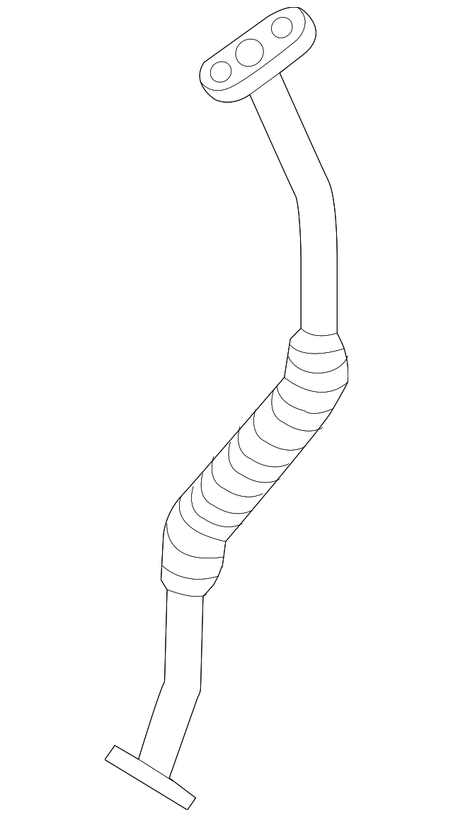 Hyundai - 28245-03010 - Oil Outlet Tube - 2017-2020 Hyundai Elantra ...