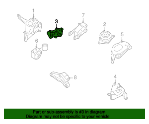 2007-2013 Nissan Altima Insulator Mount Bracket 11232-JA000 | OEM Parts ...