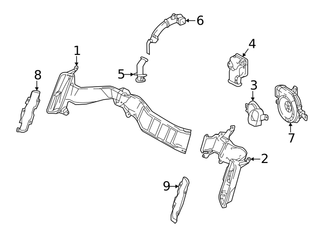 2021-2024 Toyota Mirai Intake Duct G92D2-62010 | Toyota Parts Center