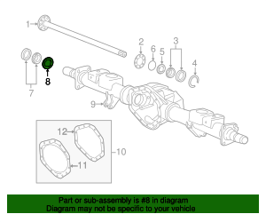 2011-2024 GM Rear Axle Shaft Seal 20889025 GM | GMPartsDirect.com