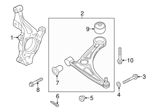 54500-E6100 - Lower Control Arm 2017-2020 Kia Optima | Kia.Parts Store