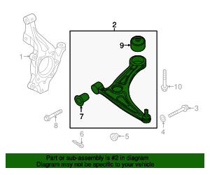 54500-E6100 - Lower Control Arm 2017-2020 Kia Optima | Kia.Parts Store