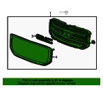 2018-2020 GMC Front Upper Grille 84722260 | GMPartsDirect.com