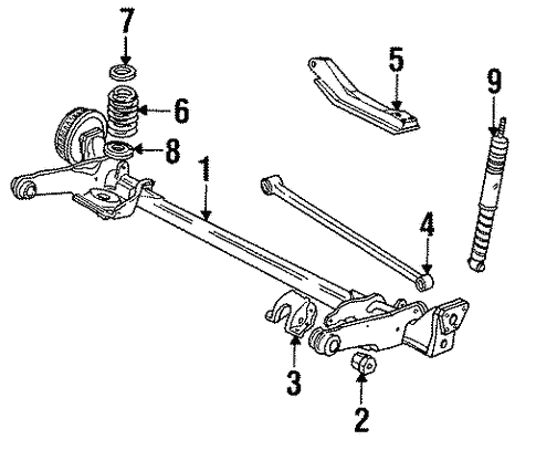 Rear Suspension for 1988 Oldsmobile Cutlass Ciera | QuirkParts