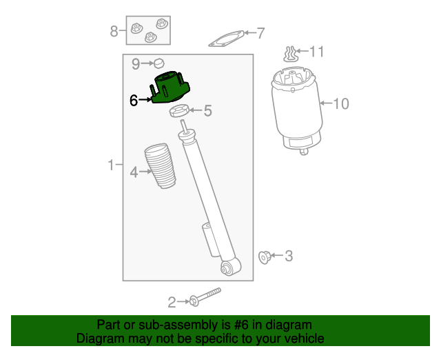 LR034244 - Shock Mount 2013-2023 Land Rover | AutoNationParts.com