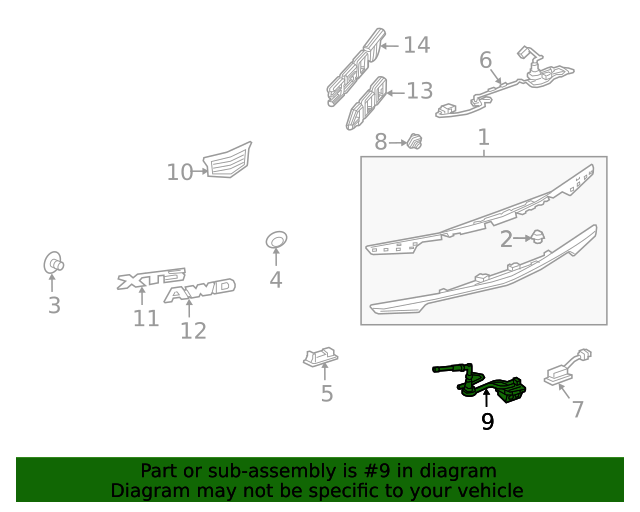 OEM GM Video Display Inside Rearview Mirror Camera For 2020-2024 ...