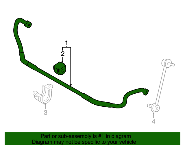 31-35-6-792-124 - Suspension Stabilizer Bar 2012-2018 BMW ...