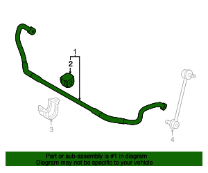 31-35-6-792-124 - Suspension Stabilizer Bar 2012-2018 BMW ...