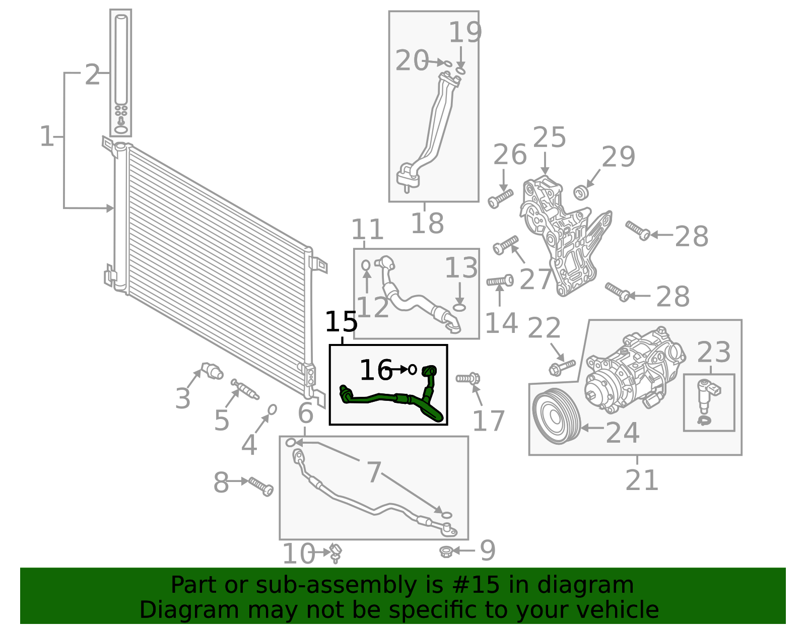 4K0-816-721-EH - A/C Refrigerant Discharge Hose 2020-2025 Audi | Audi ...