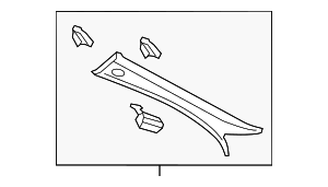 4G8-867-233-C-25M - Windshield Pillar Trim 2015-2018 Audi | Audi OEM Parts