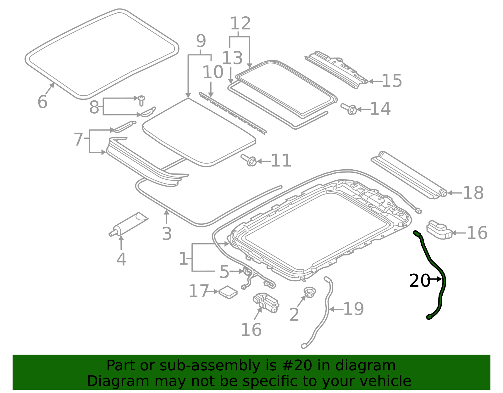 4KE-877-203-B - Sunroof Drain Hose 2019-2025 Audi | AutoNation Parts