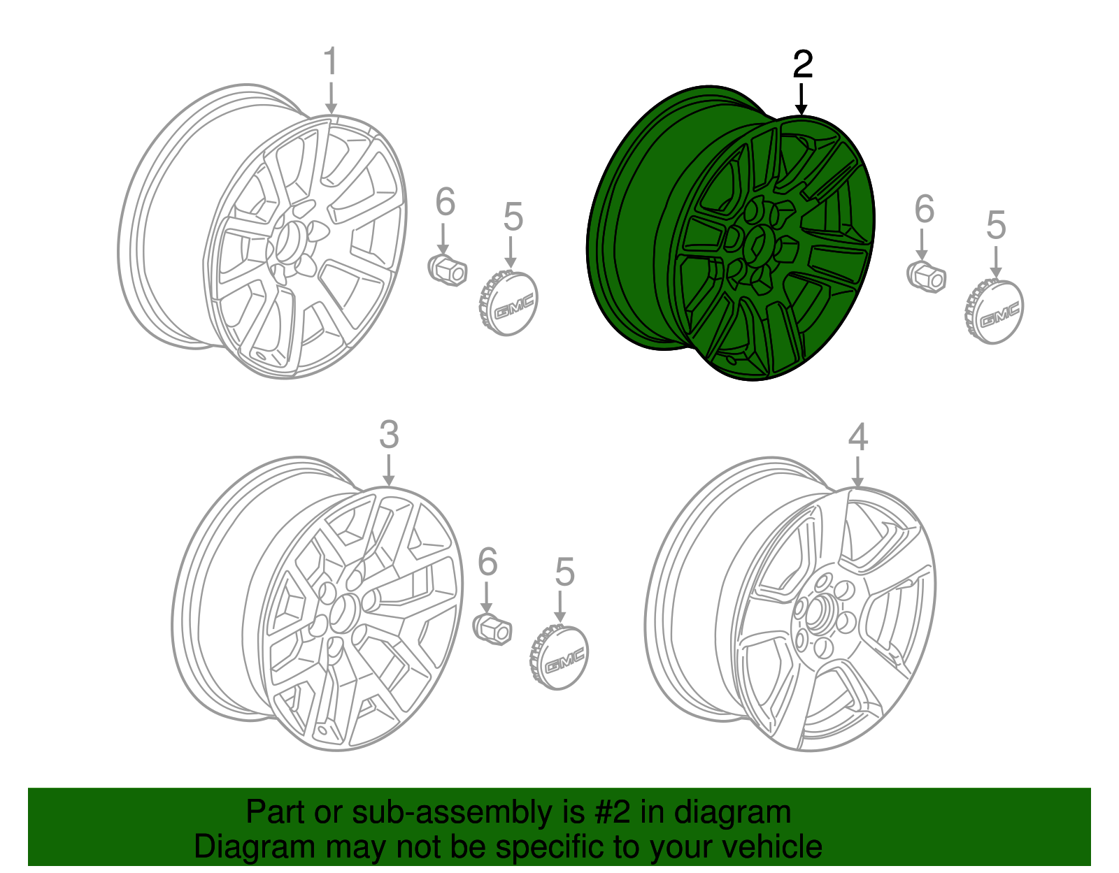 2014-2019 GMC OEM NEW 2014-2019 GM Chevrolet GMC Silverado 20 Inch ...