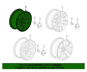 2015-2020 GM 22" Wheel, Silver with Chrome Inserts 20984065 | GM Parts ...