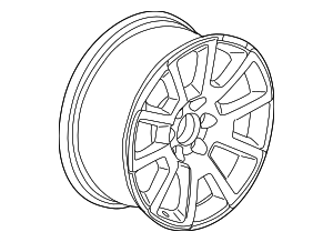 GM 84346102 22 Wheel, 6-Spoke Chrome | Genuine GM & AC Delco OEM Parts ...