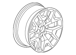 2014-2019 GMC Wheel 22837233 GM | GMPartsDirect.com