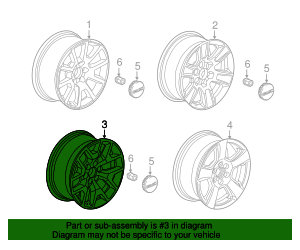 2014-2020 GM Wheel, Alloy 20937769 | TascaParts.com
