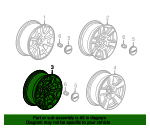 2014-2019 GM 18x8.5-Inch-Inch Aluminum Wheel 20937771 | TascaParts.com