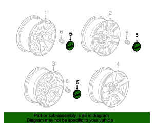 2014-2024 GM Wheel Center Cap, Bright Aluminum 20942002 | NewGMParts.com