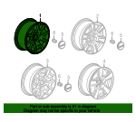 2015-2020 GM 22 Wheel, 6-Spoke ALUMINUM 84346102 | GM Parts Center