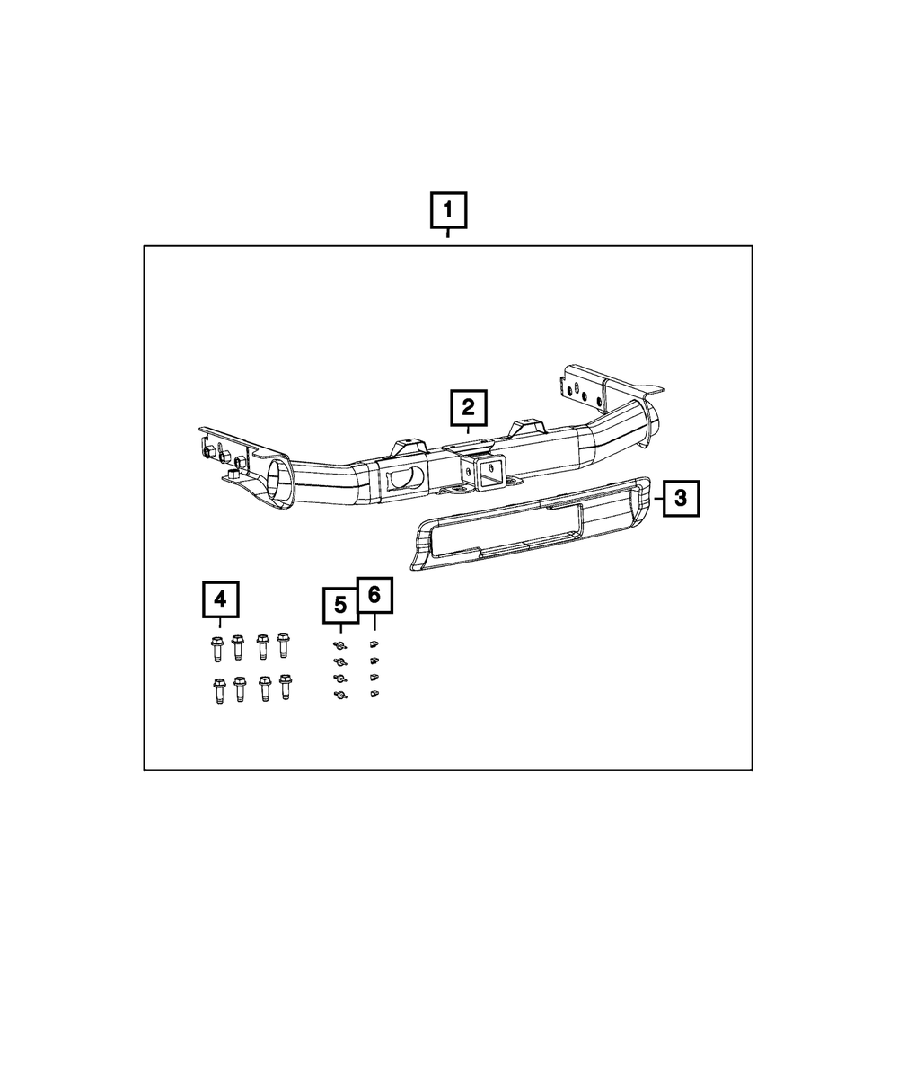 2011-2022 Jeep Hitch Receiver 82212180AE | Mopar Online Parts