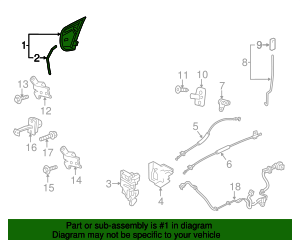 95987921 - Passenger Side Rear Exterior Door Handle 2013-2016 Chevrolet ...