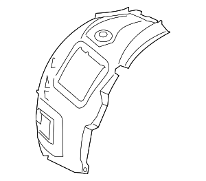 51717260730 - 2014-2020 BMW Ft Fender Liner (51-71-7-260-730) | BMW of ...