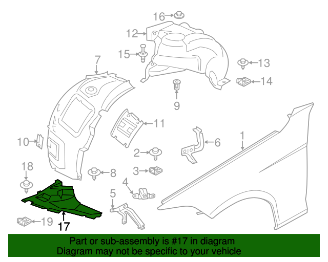 Genuine BMW 51-71-7-260-742 | Lower Deflector | FREE Shipping on Most ...