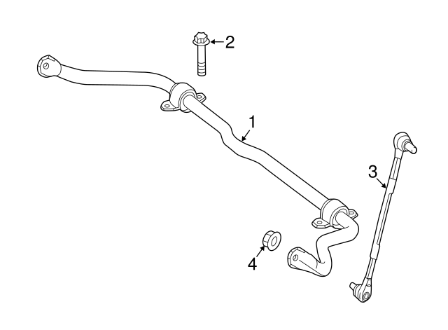 246-320-06-89-64 - Stabilizer Link 2014-2020 Mercedes-Benz ...