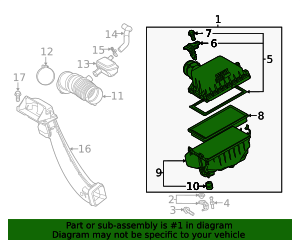 17700-F0280 - Air Cleaner Assembly - 2020-2022 Toyota | OEM Genuine ...