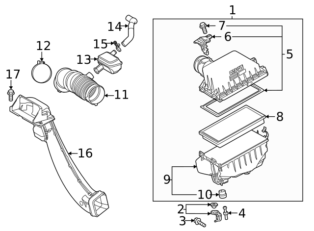 17801-77050 - Air Filter - 2016-2023 Toyota | Sparks Parts