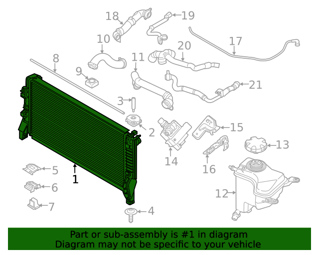 17-11-8-645-801 - Radiator - 2019-2024 BMW | BMW Parts Exchange