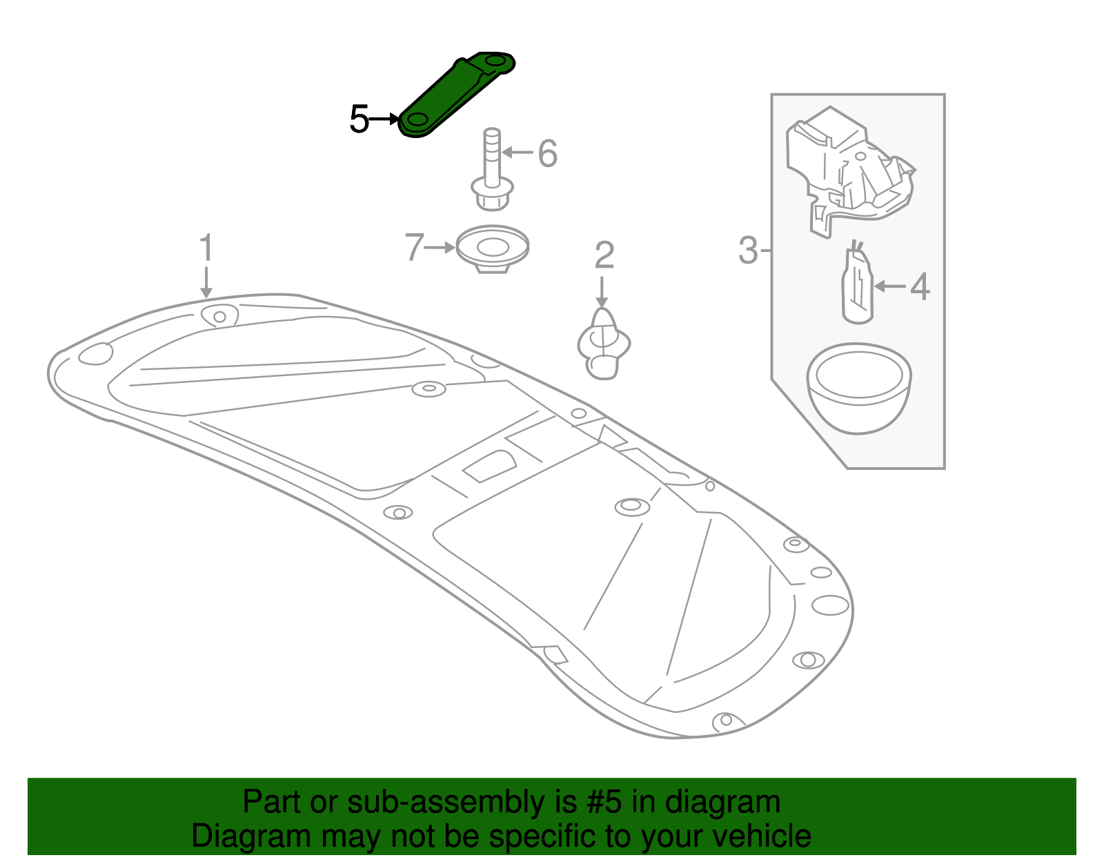 2015-2024 Nissan GT-R Pull Handle 90940-KB50A | Nissan Parts Central