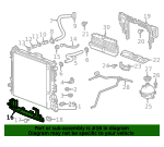 2017-2019 GMC Acadia Radiator Air Front Lower Baffle 84728287 GM ...