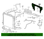 2020-2023 GMC Acadia Radiator Air Front Upper Baffle 84852735 GM ...