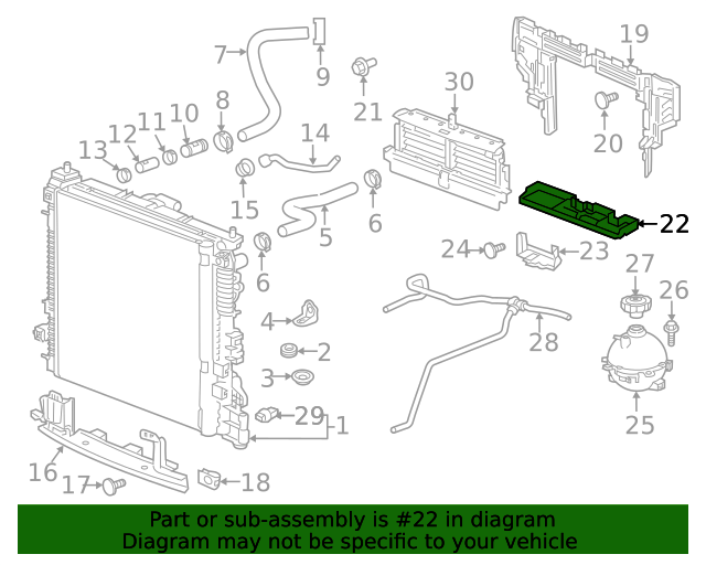 2017-2024 GM Air Deflector 84727597 | GetOEMParts.com