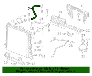 2017-2023 GM Radiator Outlet Hose 23253743 GM | GMPartsDirect.com