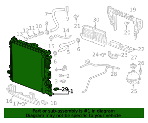 2017-2025 GM W (S)Radiator (Replaces 84664114) 85557760 GM ...