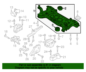 2011-2022 Volkswagen Cross-Member 5C0-199-313-T | OEM Parts Online