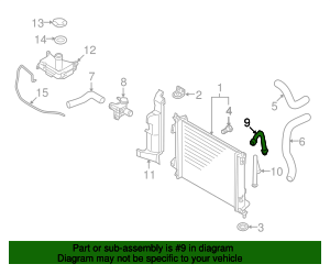 25421-2K100 - Cooler Line 2010-2011 Kia Soul | Kia.Parts Store