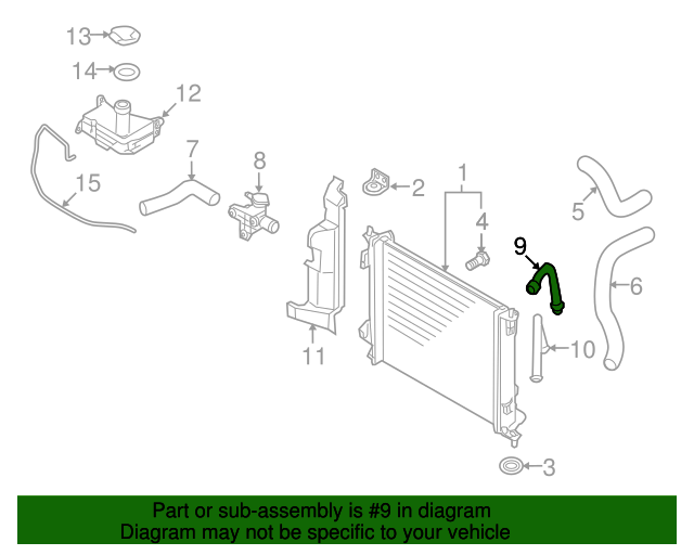 25421-2K100 - Cooler Line 2010-2011 Kia Soul | Kia.Parts Store