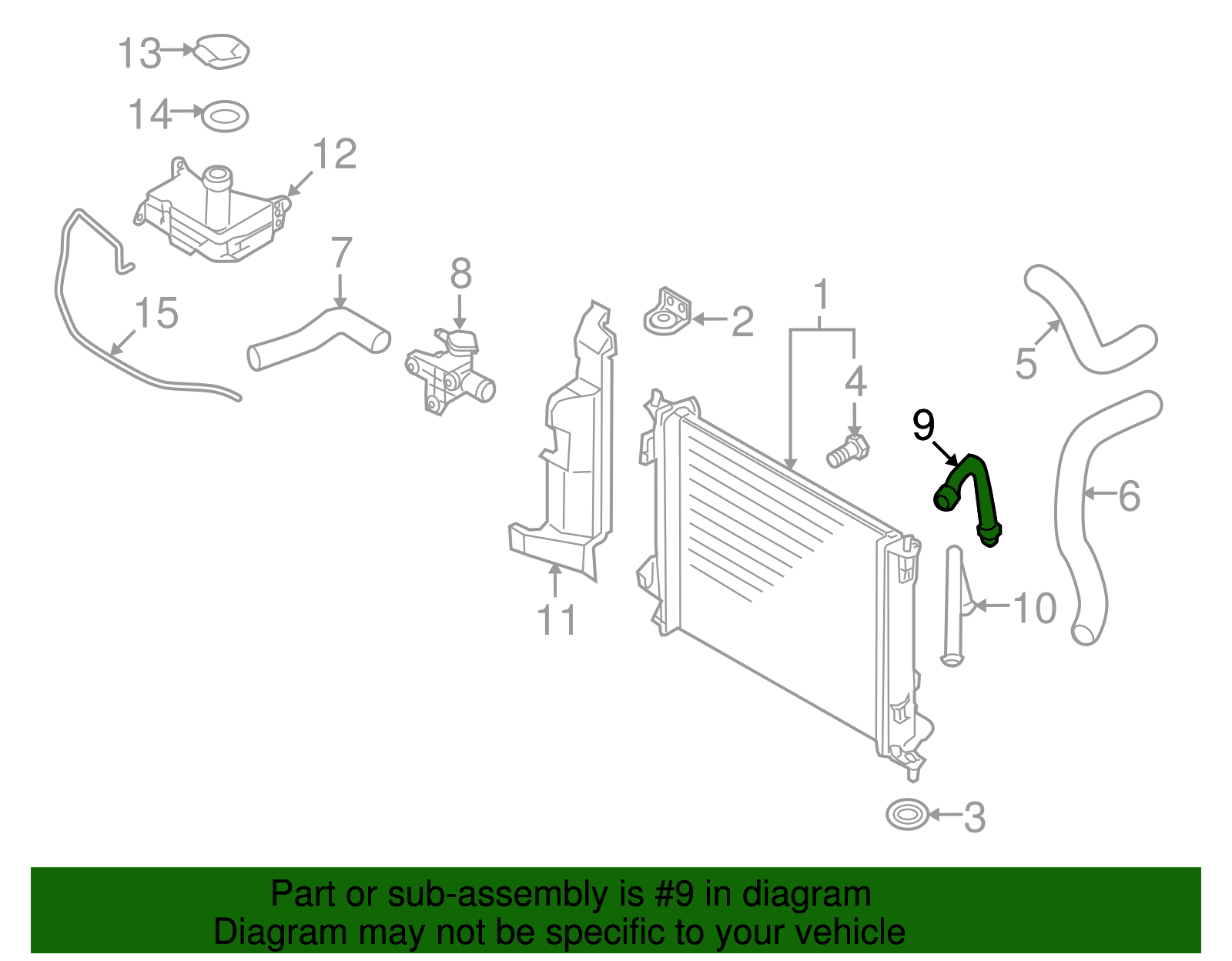 25421-2K100 - Cooler Line 2010-2011 Kia Soul | Kia.Parts Store