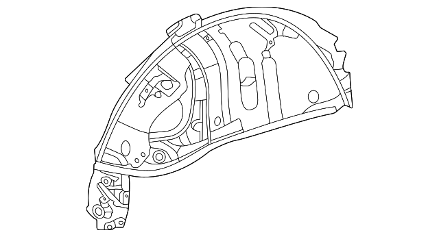2020-2024 Toyota Highlander Inner Wheelhouse 61607-0E080 | Discount ...