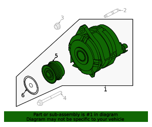 2020 Ford Alternator L1MZ-10346-D | QuirkParts