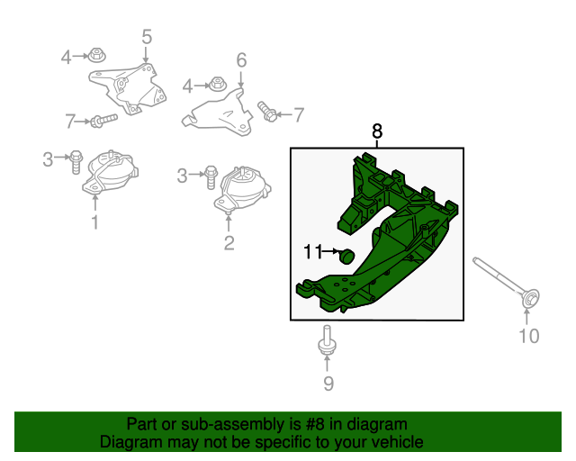2018-2020 Land Rover Range Rover Velar Trans Support LR090486 | OEM ...
