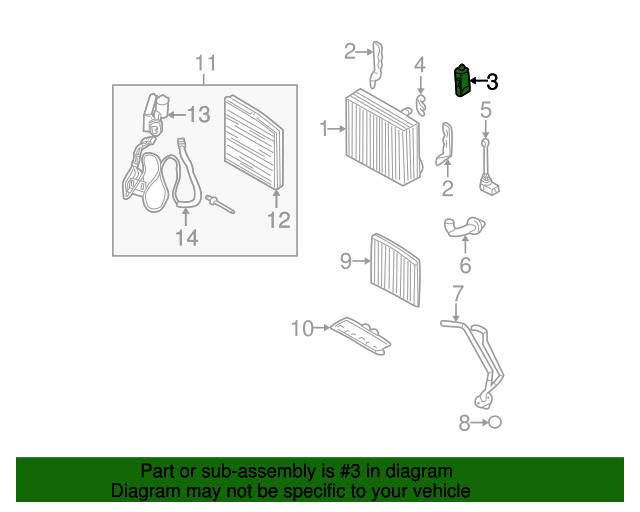 2004-2009 Volvo Expansion Valve 30780559 | TascaParts.com