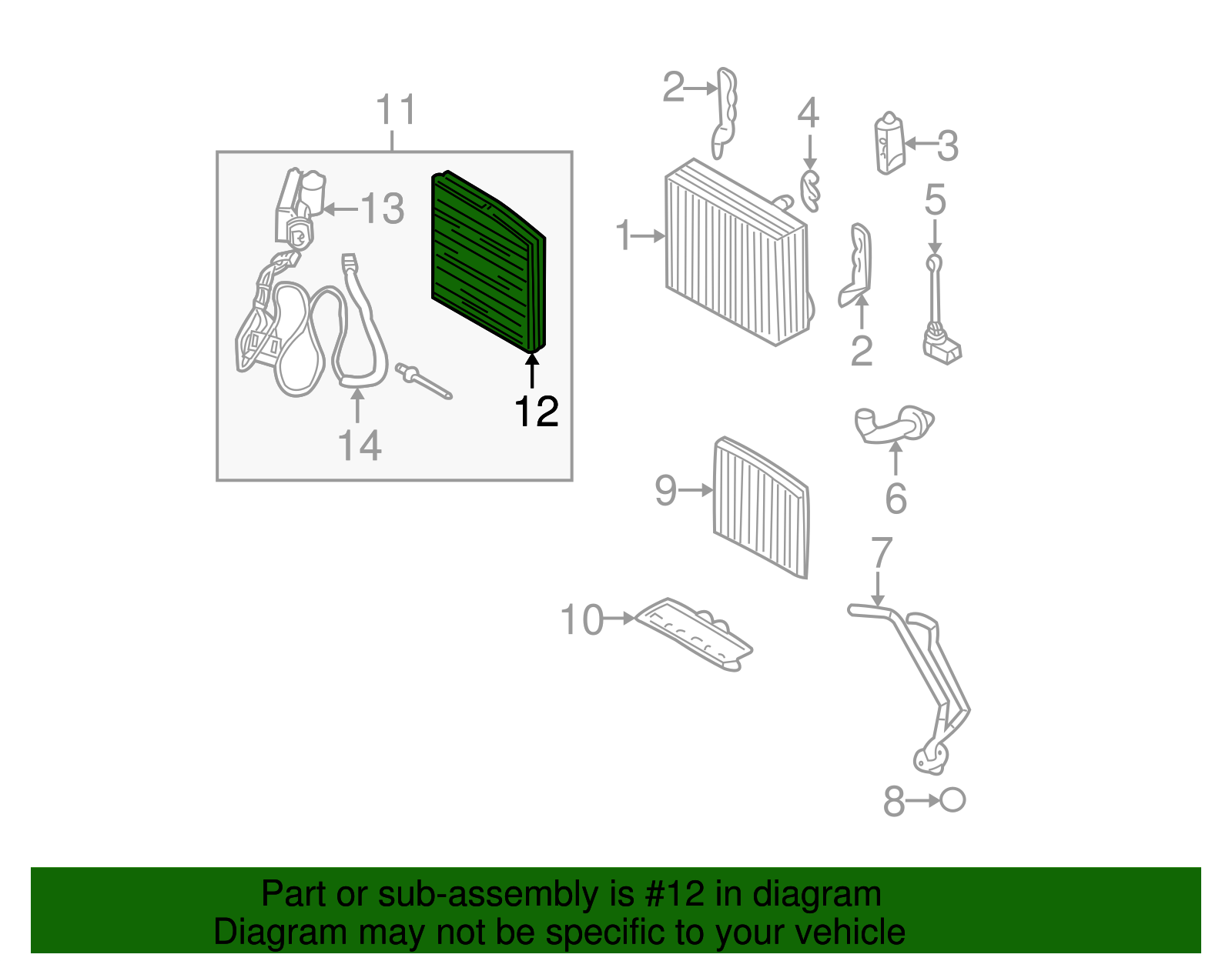 30630754 - Cabin Air Filter 1999-2014 Volvo | Culver City Volvo Parts