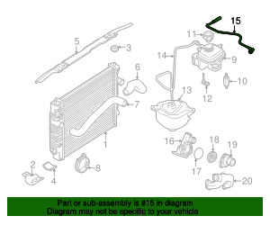 1998-2003 Jaguar Hose MNC4582AC | OEM Parts Online