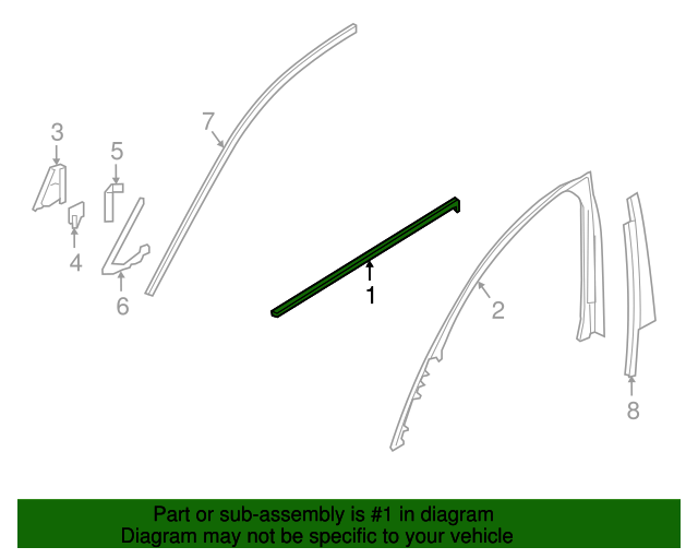 51337397865 - 2016-2022 BMW Belt Molding (51-33-7-397-865) | BMW of ...